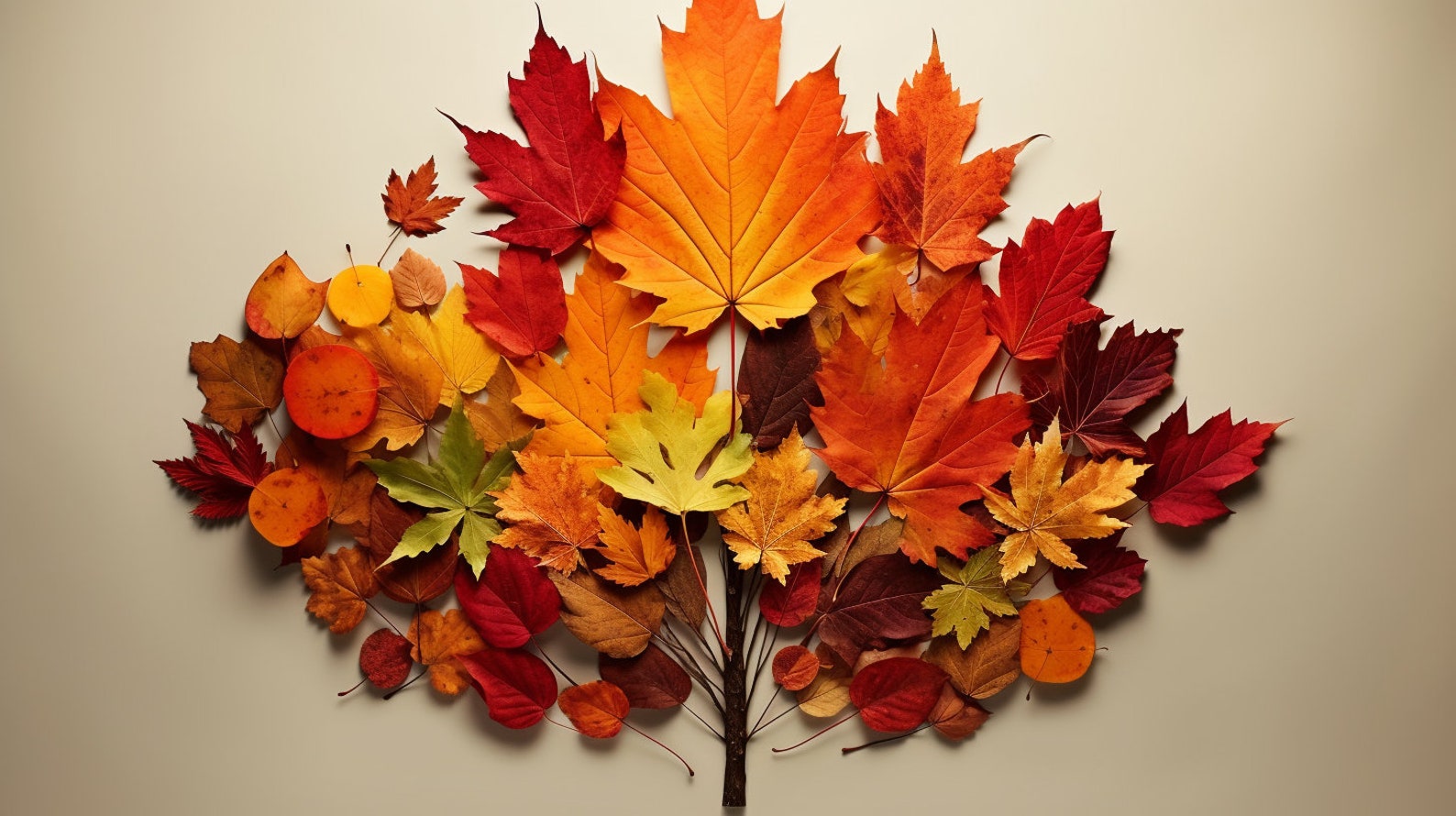 Collage of Autumn Leaves - Etsy