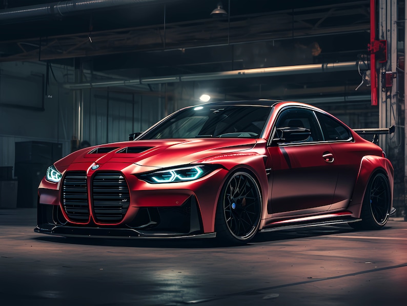 Red BMW M4 - Etsy