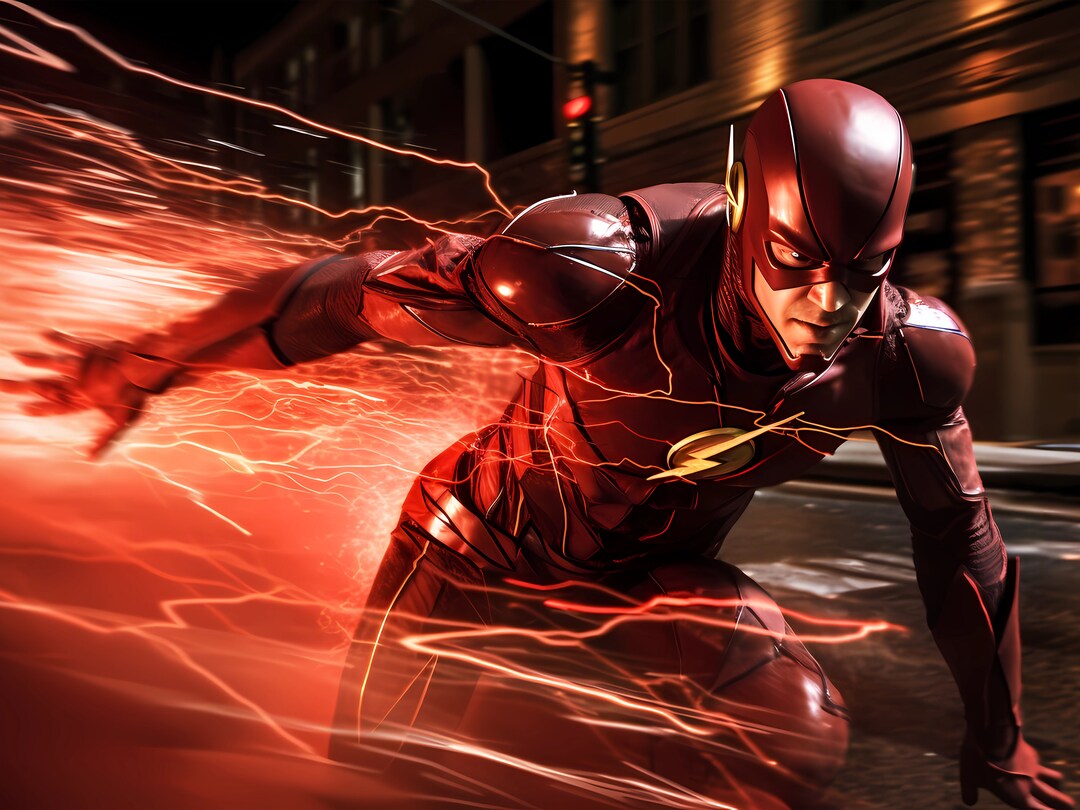 Flash Comic Character - Etsy