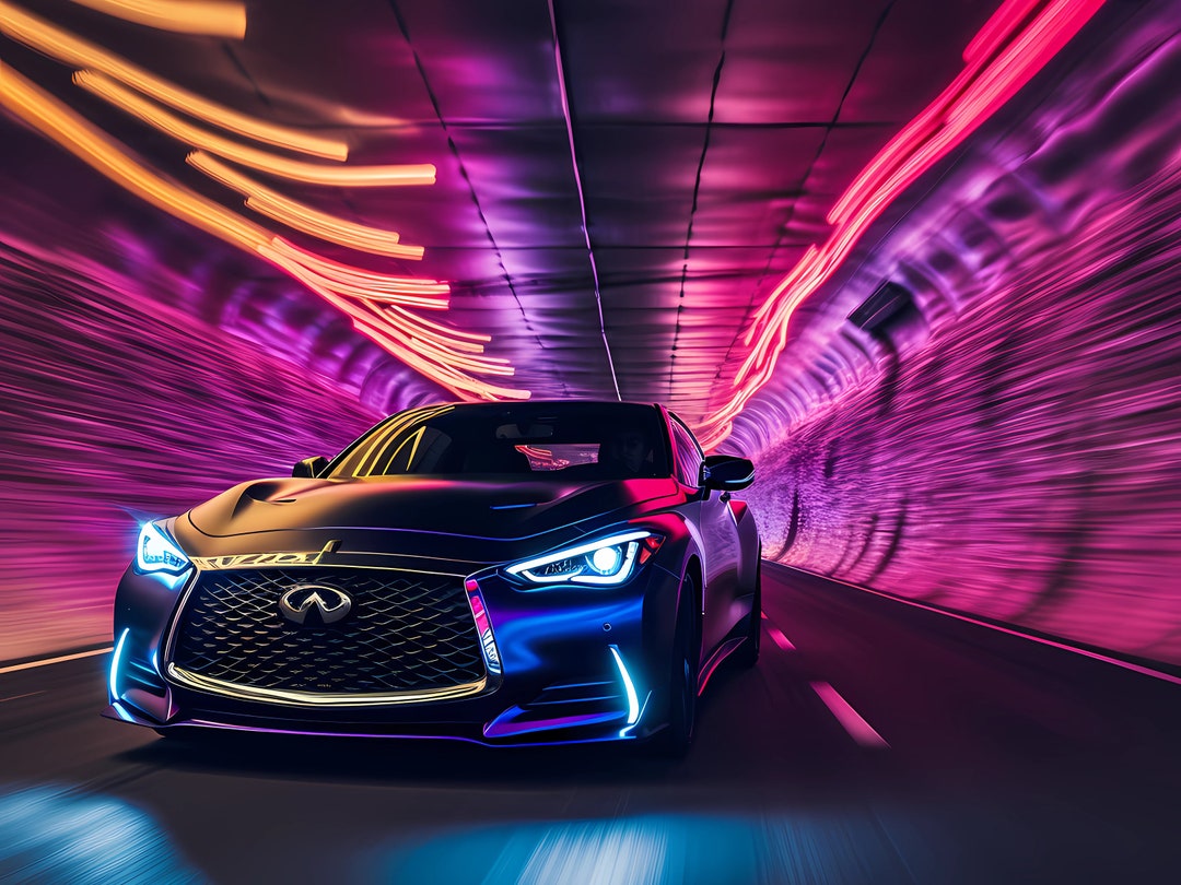 Neon Tunnel Infiniti Q60 - Etsy