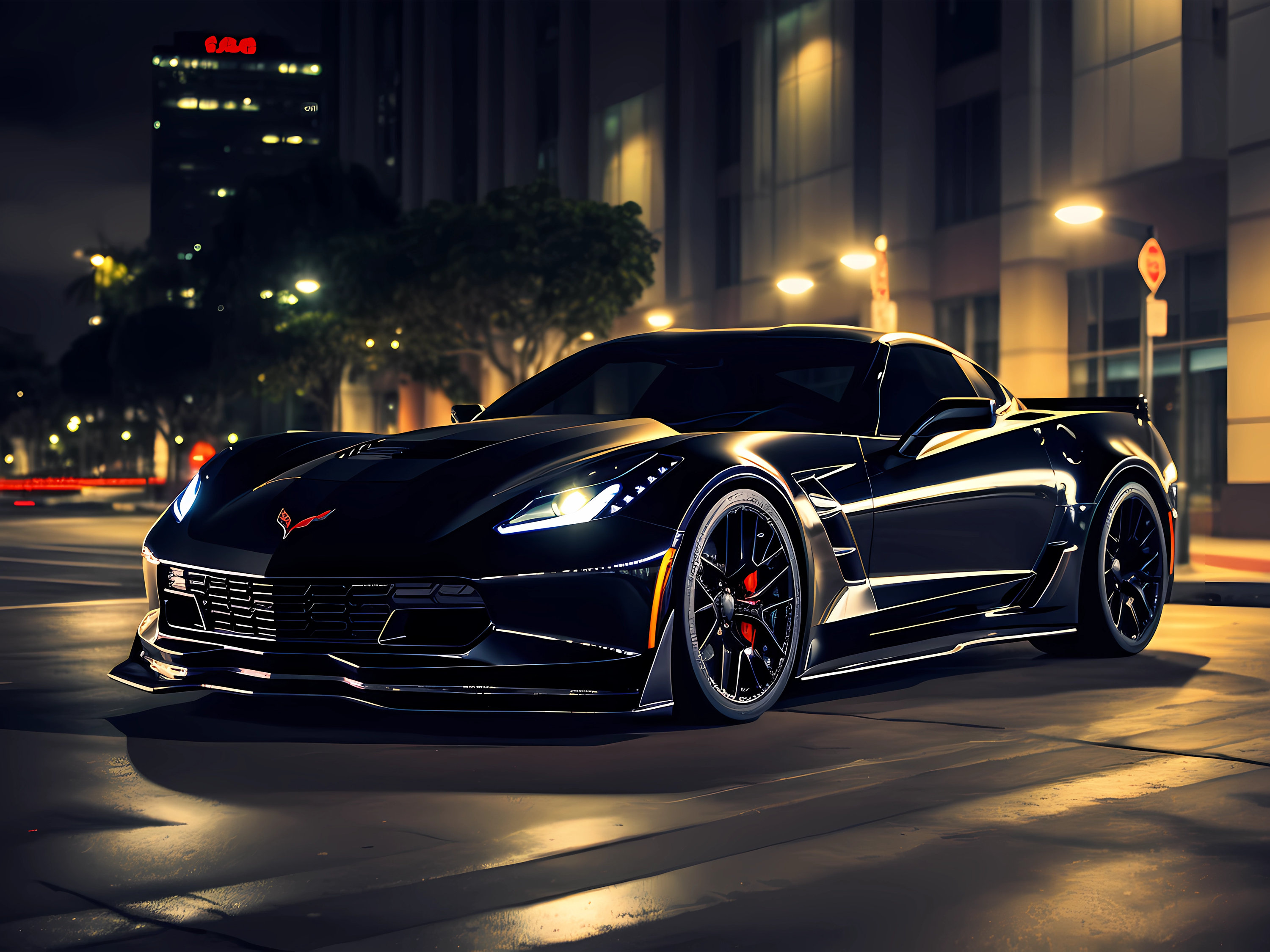 Black C7 Corvette Z06 - Etsy