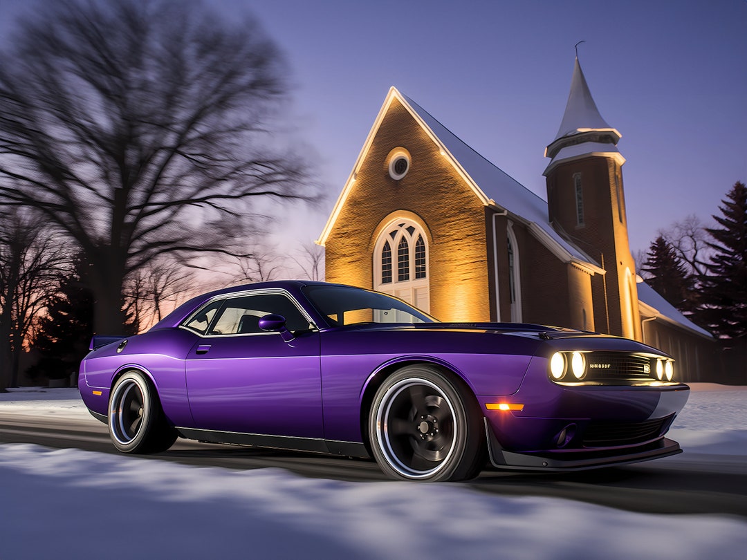 Snow Drive Dodge Challenger Hellcat - Etsy