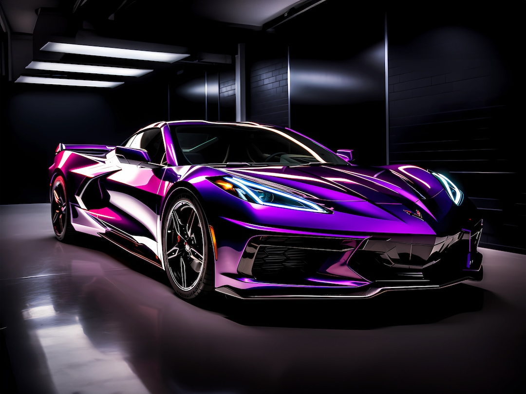 Purple C8 Corvette - Etsy