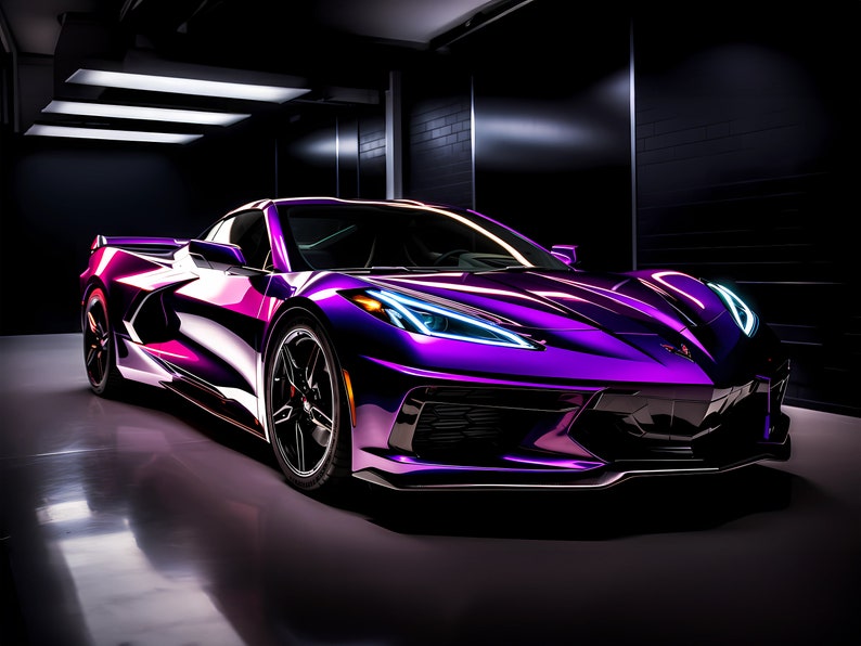 Purple C8 Corvette - Etsy