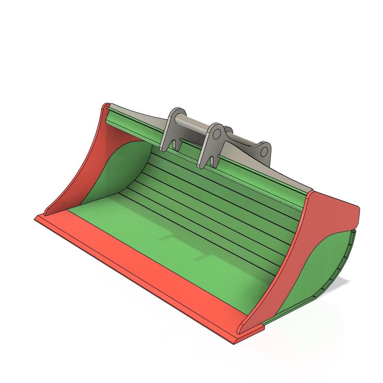 Excavator Bucket 1200mm 3-5 Ton .circle 40mm Dxf Lasercut, Cnc Plasma ...