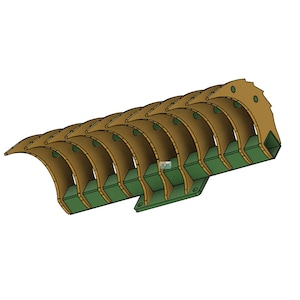 Rake 1000 Dxf File Lasercut,plasmacut,watercut, Garden,forest,excavator ...