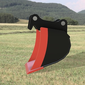 1 Ton Excavator Shovel . Bucket. Dxf Files. Lasercut Bobcat E10. Wacker ...