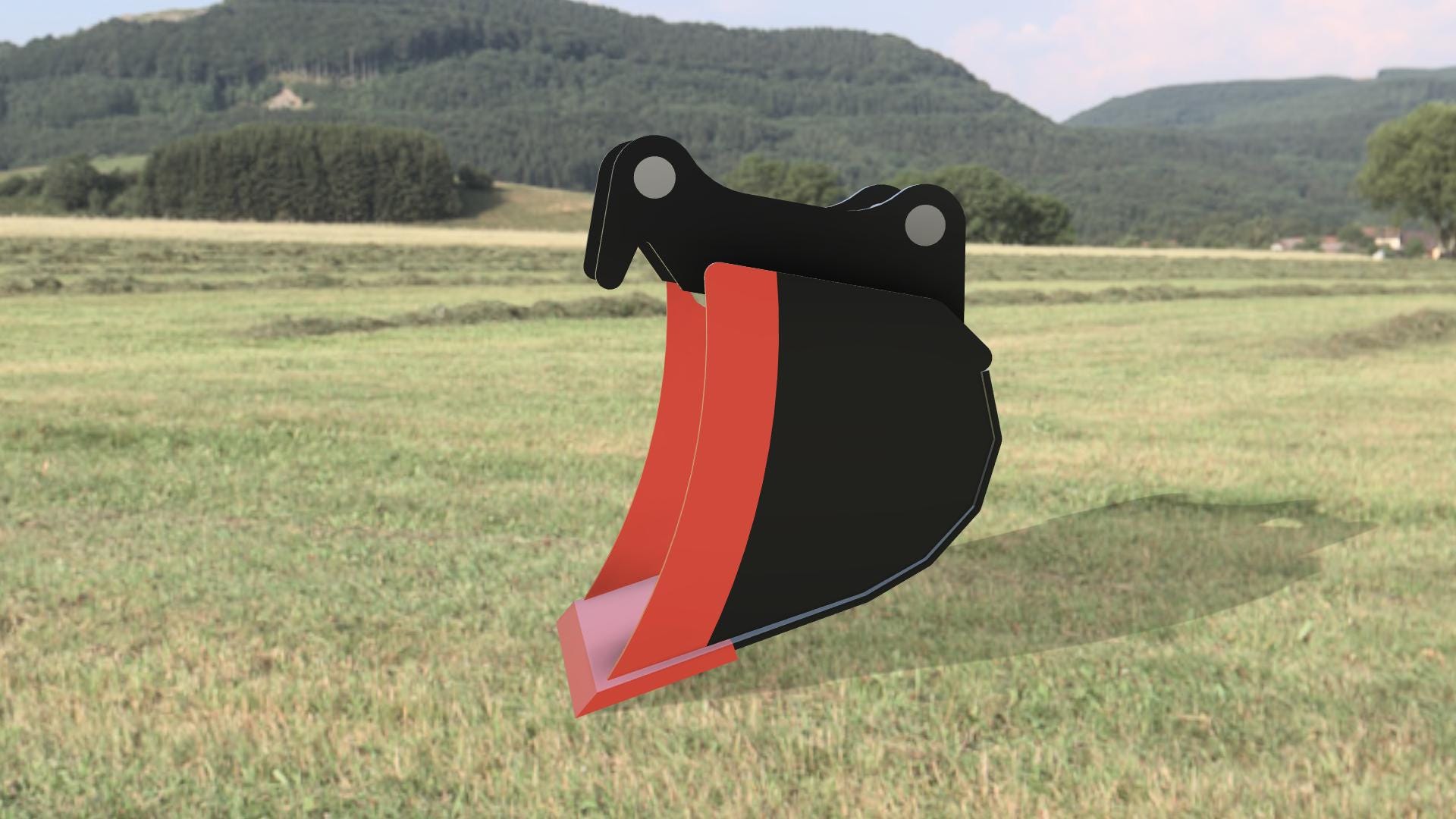 1 Ton Excavator Shovel . Bucket. Dxf Files. Lasercut Bobcat E10. Wacker ...