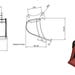 1 Ton Excavator Shovel . Bucket. Dxf Files. Lasercut Bobcat E10. Wacker ...