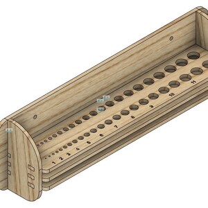 Wall Drill Bit Holder, 4mm Plywood .dxf File DIY Lasercut .workshop ...