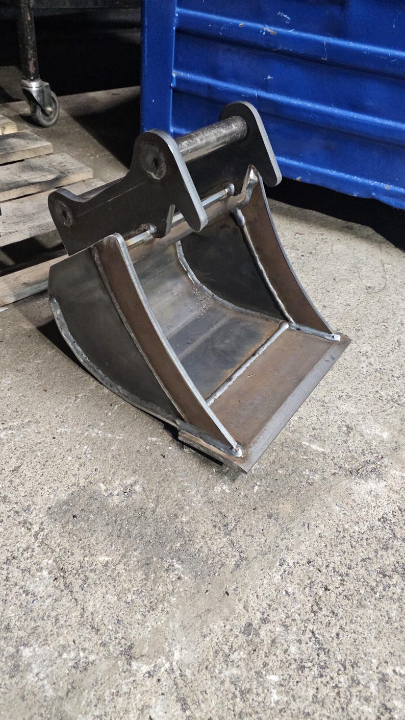 1 Ton Excavator Shovel . Bucket. Dxf Files. Lasercut Bobcat E10. Wacker ...