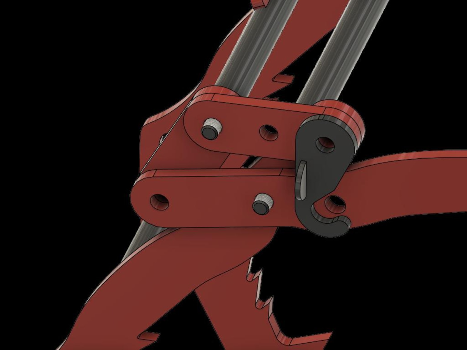 800mm Forestry Grapple DXF File: Log Clamp, Timber Claw Hook - Etsy