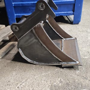 1 Ton Excavator Shovel . Bucket. Dxf Files. Lasercut Bobcat E10. Wacker ...