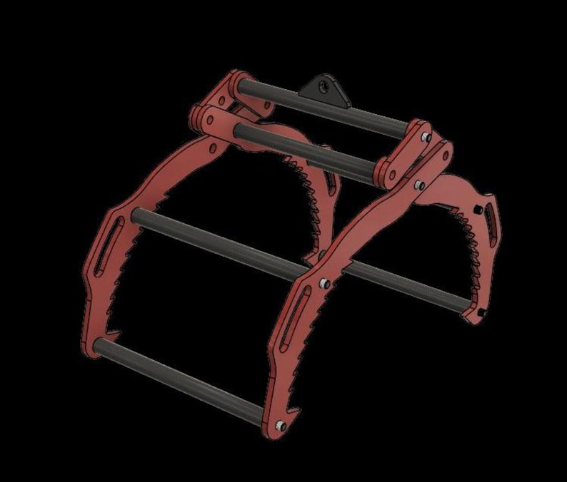 800mm Forestry Grapple DXF File: Log Clamp, Timber Claw Hook - Etsy