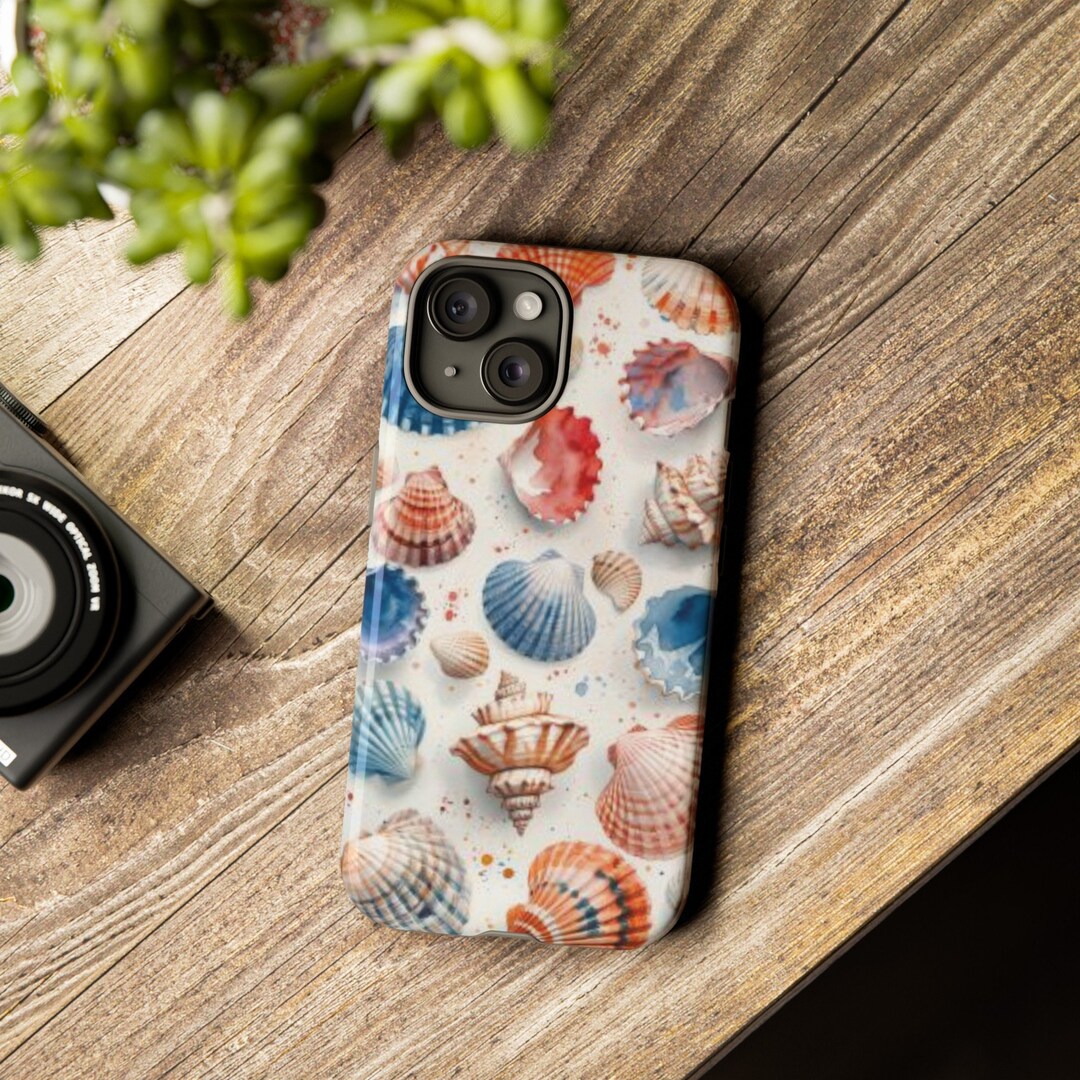 Watercolor Sea Shell Phone Case Beach Phone Case, Summer Phone Case ...