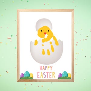 Easter Handprint Craft DIY Keepsake Kids Preschool Toddler School Baby ...