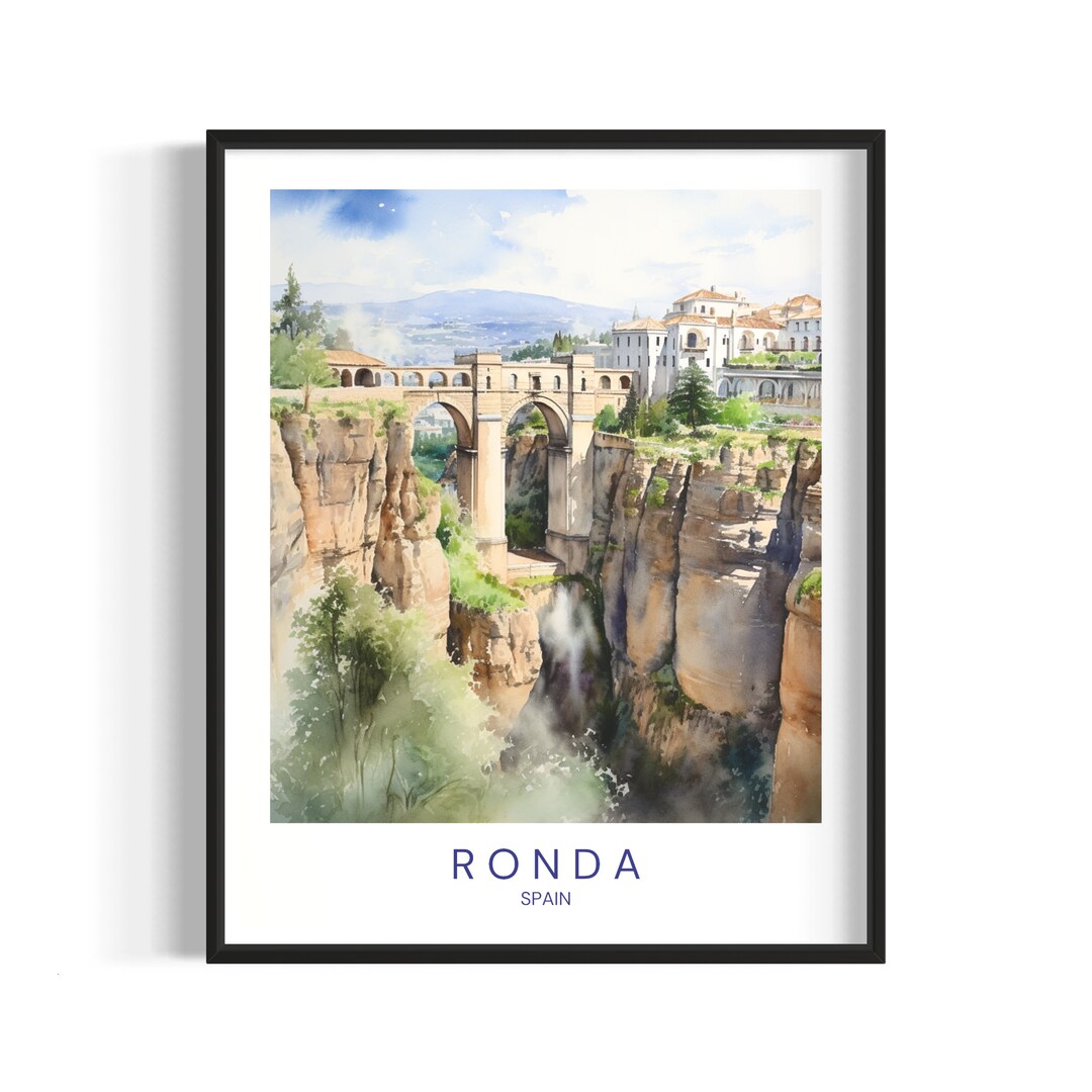 Ronda Spain Travel Art Spain Print Digital Download Travel Posters ...