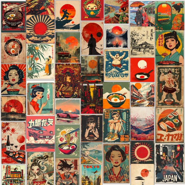 Japanese Print - Etsy