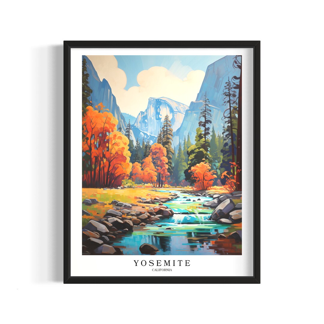 Yosemite Digital Print Yosemite National Park California Print Travel ...