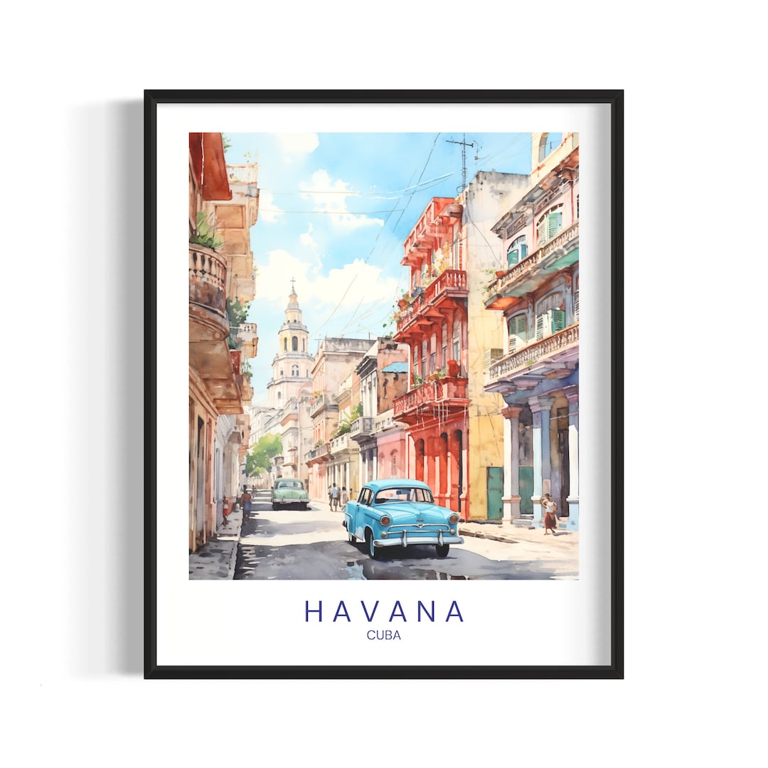 Havana Cuba Digital Print Travel Print Poster Digital Printable ...