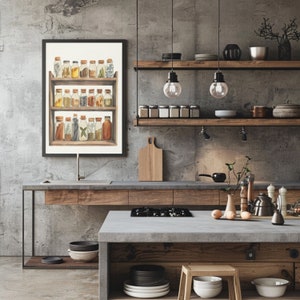 Kitchen Gallery Prints, Kitchen Food Drink Decor, SET OF 500 Prints ...