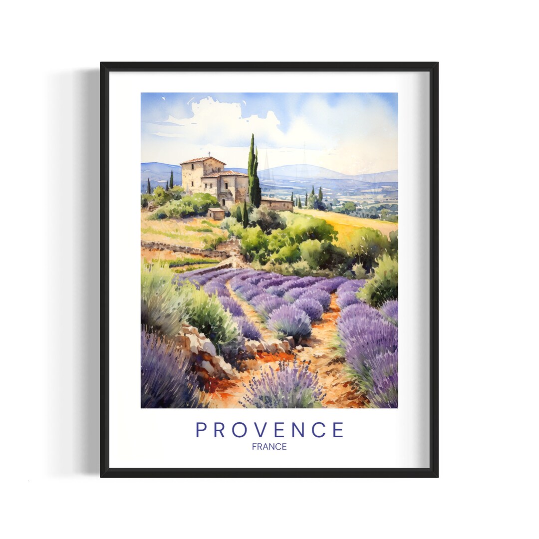 Provence France Travel Print Poster Digital Printable Download Travel ...