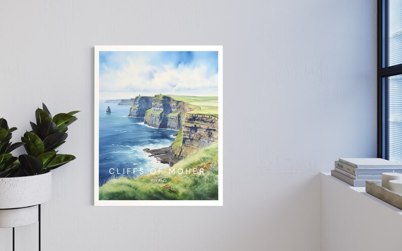 Cliffs of Moher Travel Art Print Digital Download Travel Posters ...