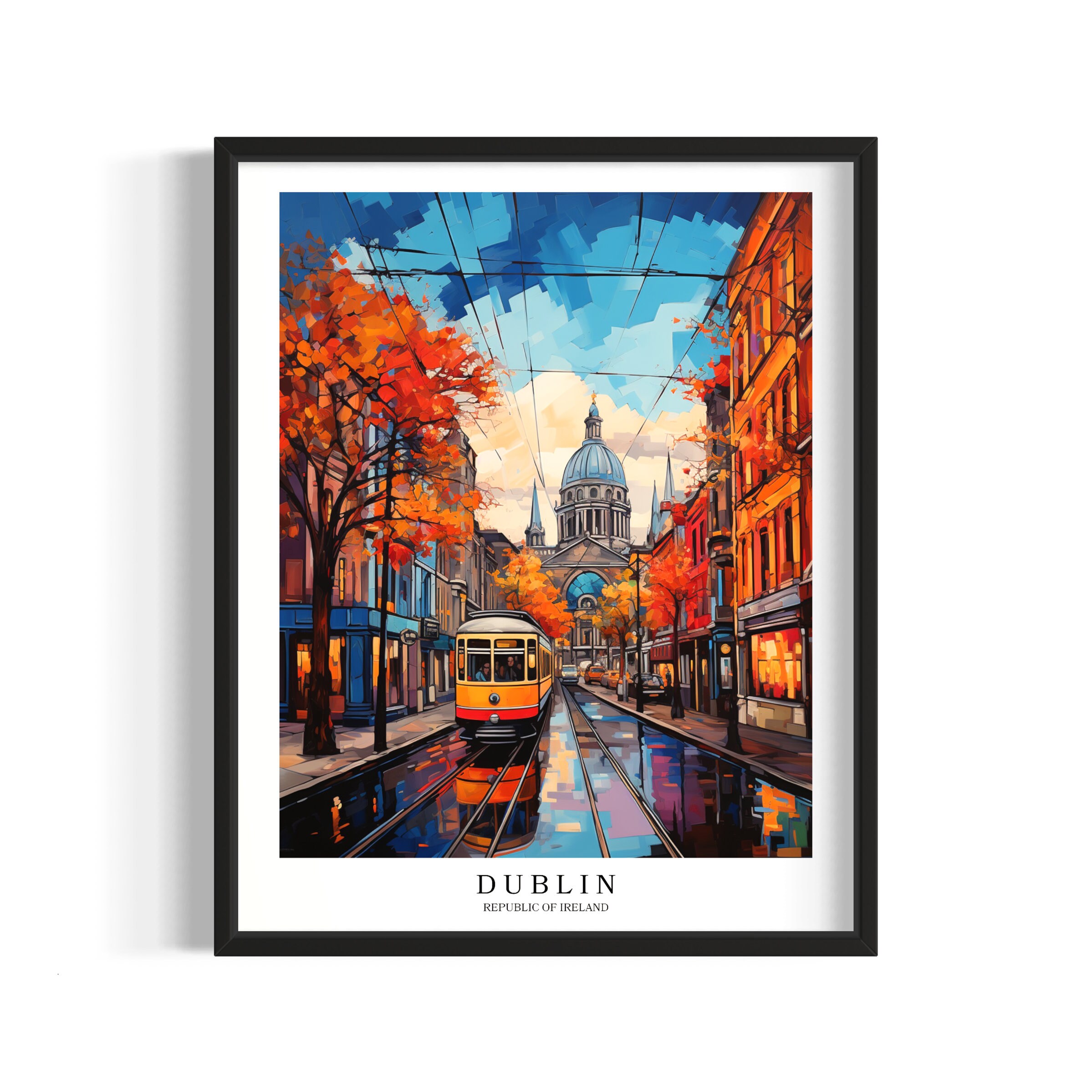 Dublin Poster Print Ireland Digital Print Travel Print Wall Art Home ...