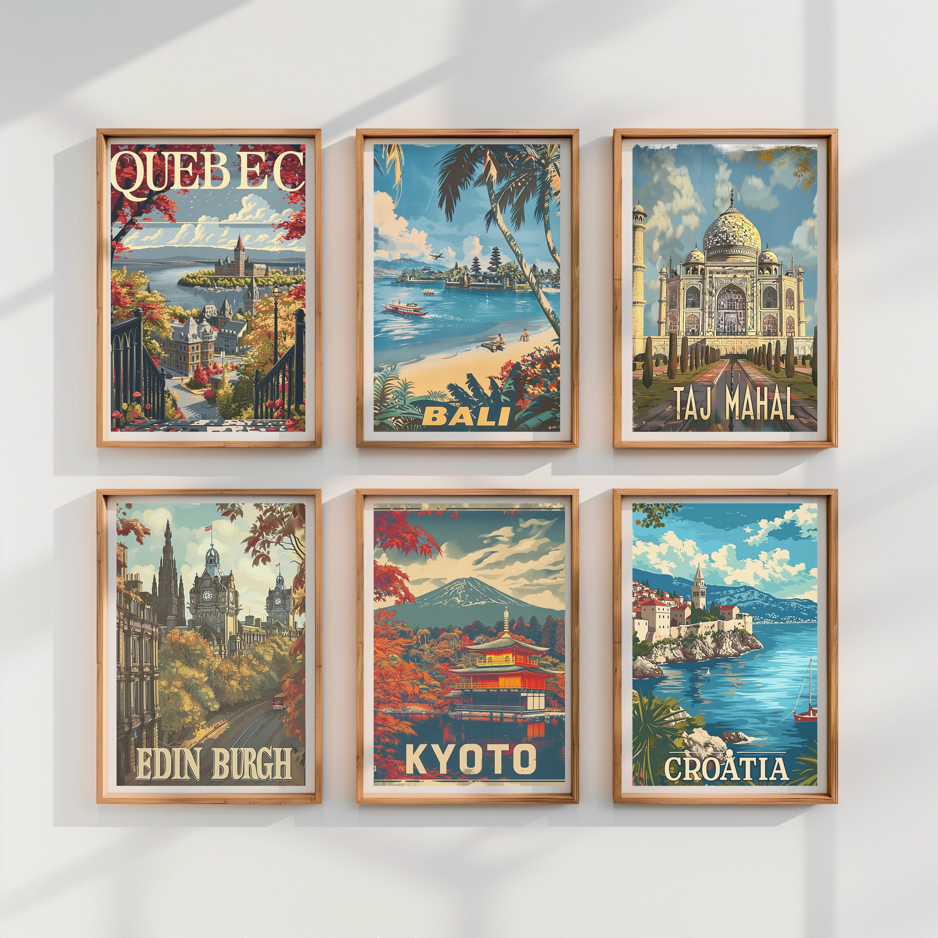 Travel Poster, Vintage Travel Wall Art, Retro Aesthetic, Travel Wall ...