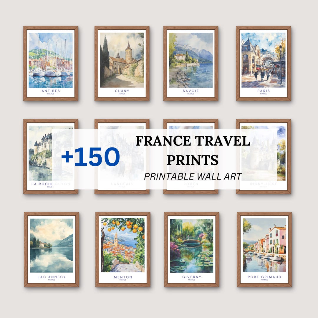 France Poster France Travel French Art Poster French Vintage Poster ...