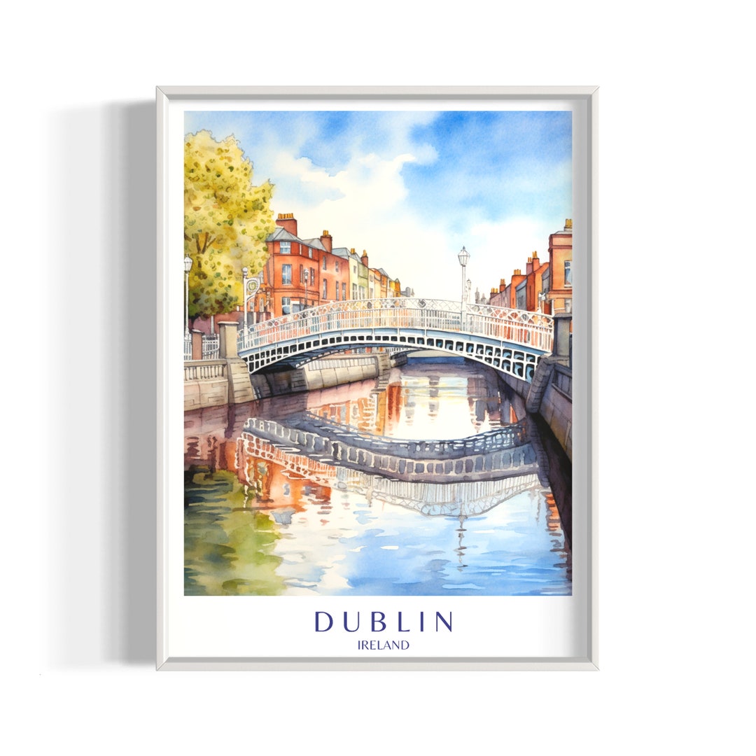 Dublin Travel Art Print Digital Download Travel Posters Printable Wall ...