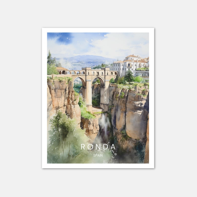 Ronda Spain Travel Art Spain Print Digital Download Travel Posters ...