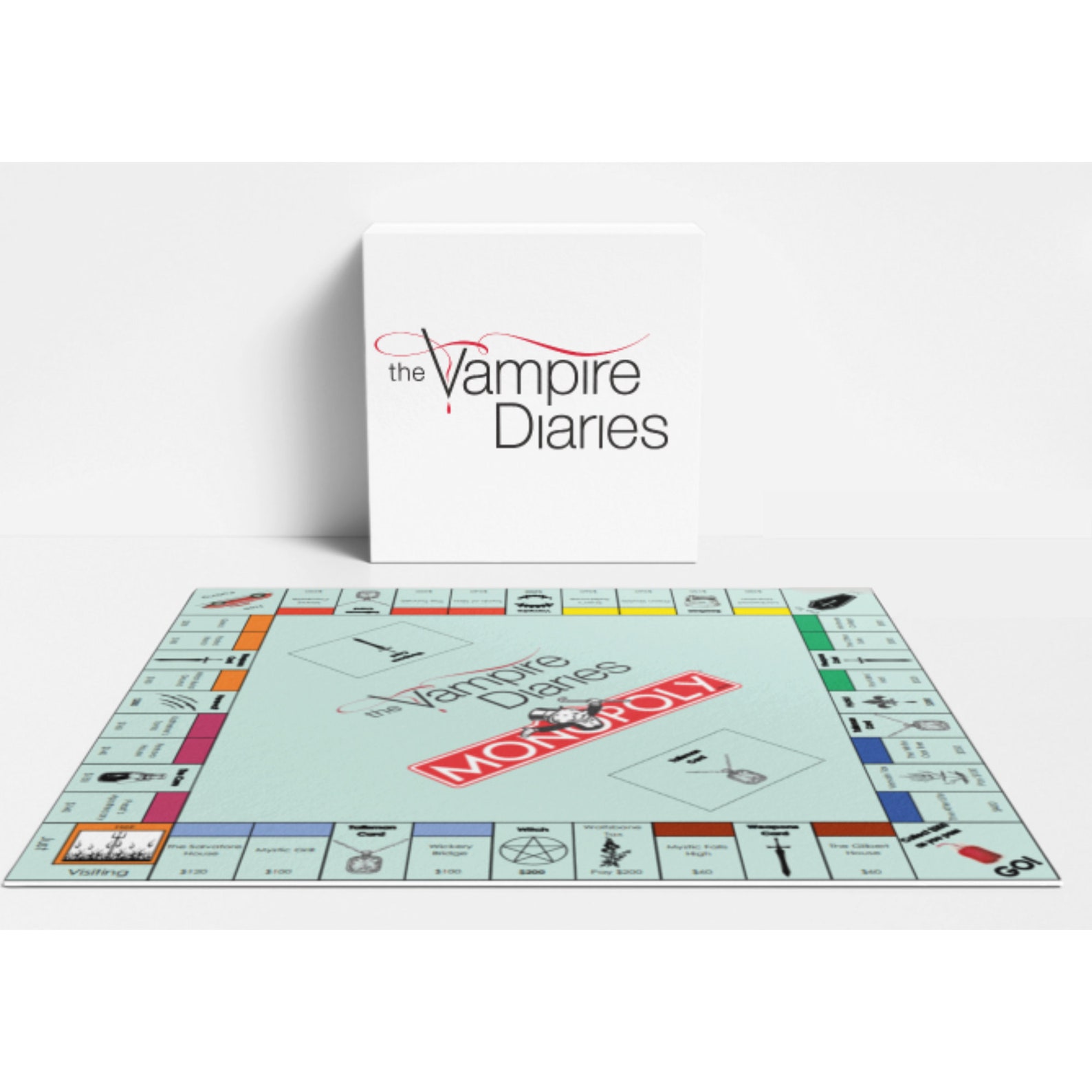Vampire Diaries Monopoly Board Game | Digital Print | Perfect for Games ...
