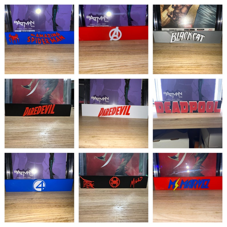 Marvel Themed Graded/raw Comic Book Stand 3D Printed - Etsy