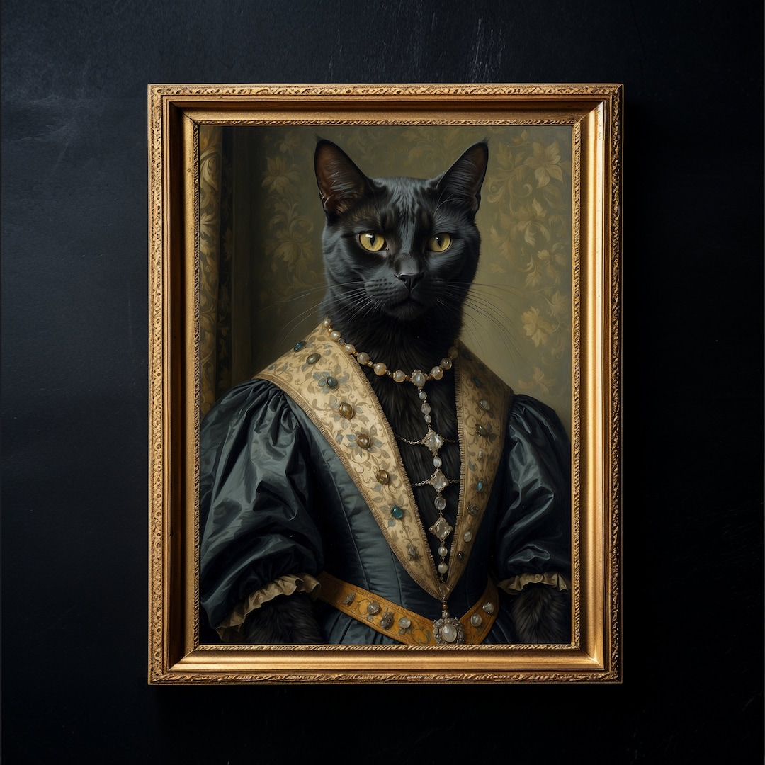 Lord Cat | Renaissance Painting. Artwork Home Decor Gift. Original Work ...