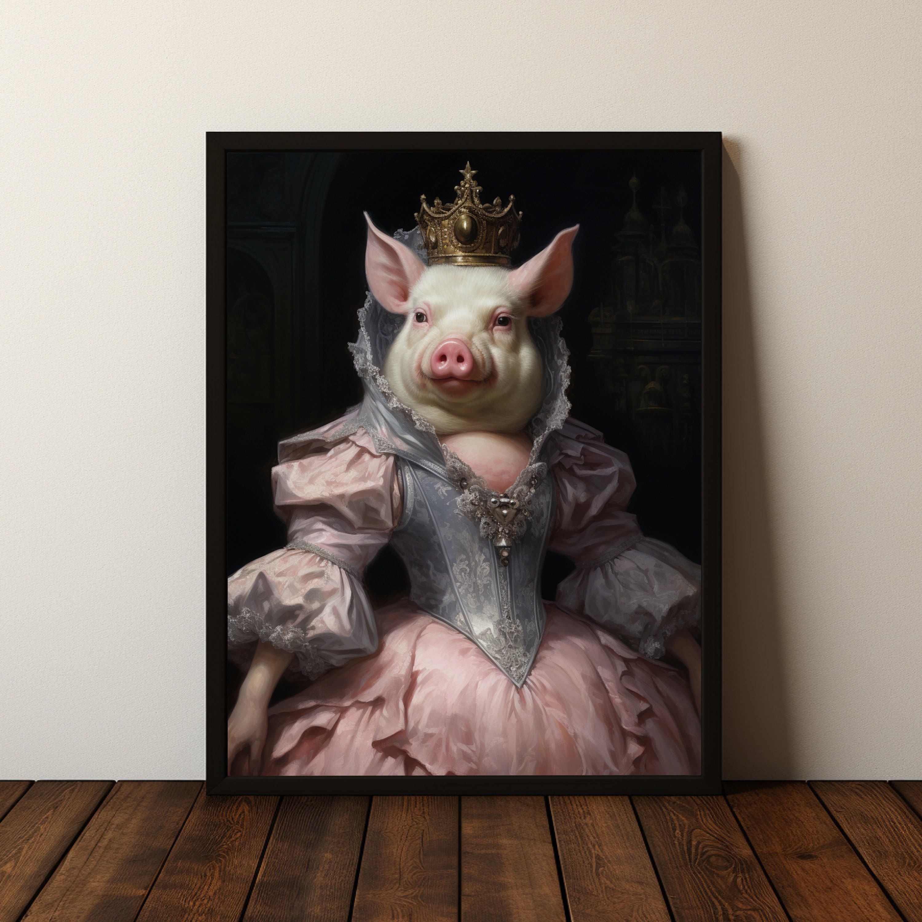 Princess Pig | Renaissance Painting. Artwork Home Decor Gift. Original ...