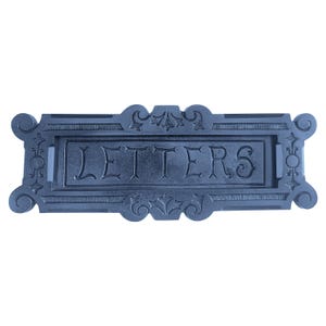 Rustic Cast Iron Door Letter Plate: Vintage Decorative Postal Cover - Etsy