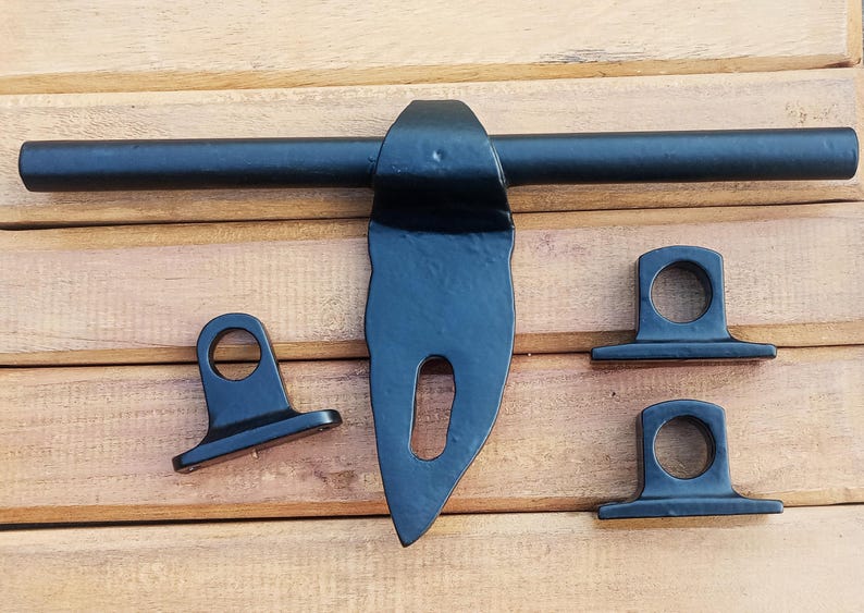 Cast Iron Gate Latch – Wrought Iron Slide Bolt Door Lock, Rustic ...