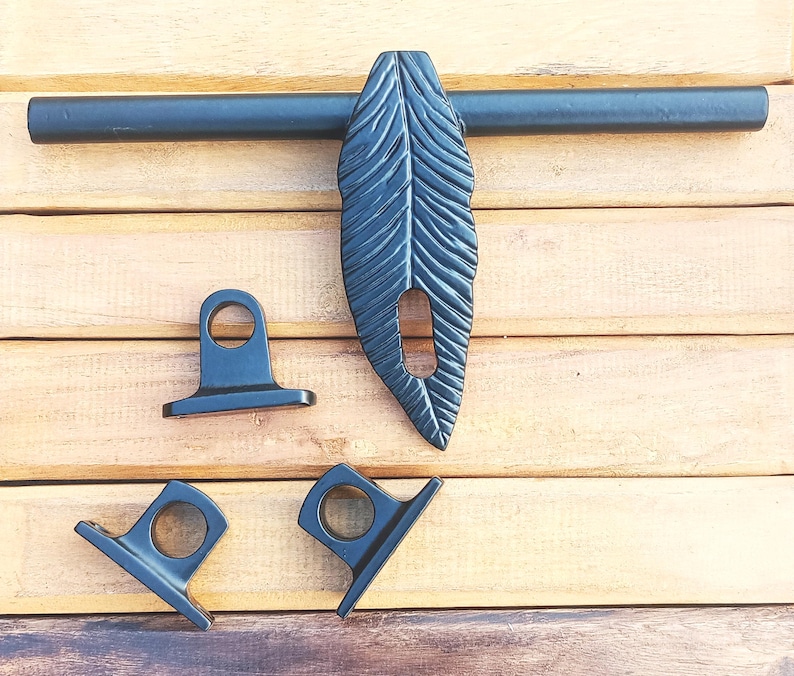 Cast Iron Gate Latch – Wrought Iron Slide Bolt Door Lock, Rustic ...