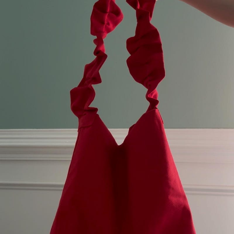 Ruffle Tote Bag - Etsy