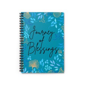 I Am Blessed Goods Spiral Notebook Ruled Line Journey of Blessings ...