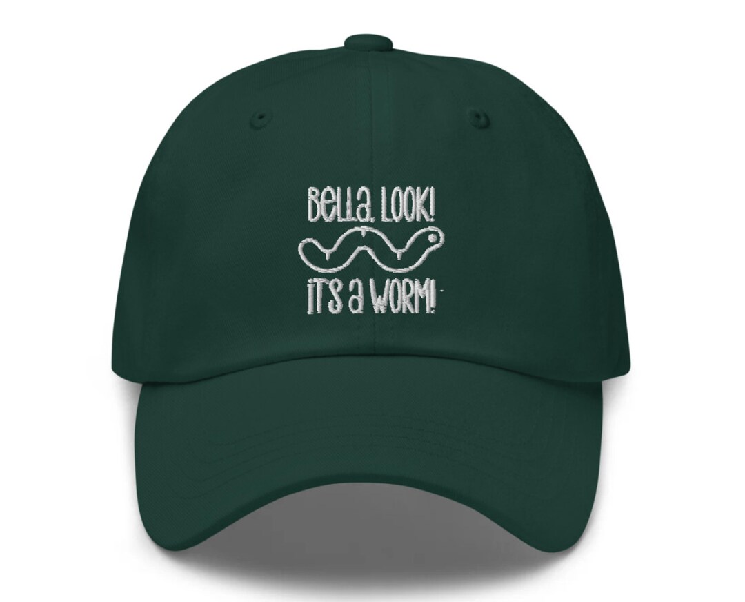 Bella Look It's A Worm Hat | Embroidered Baseball, Trucker, Bucket, High-pony Hats | 35 Colors ...