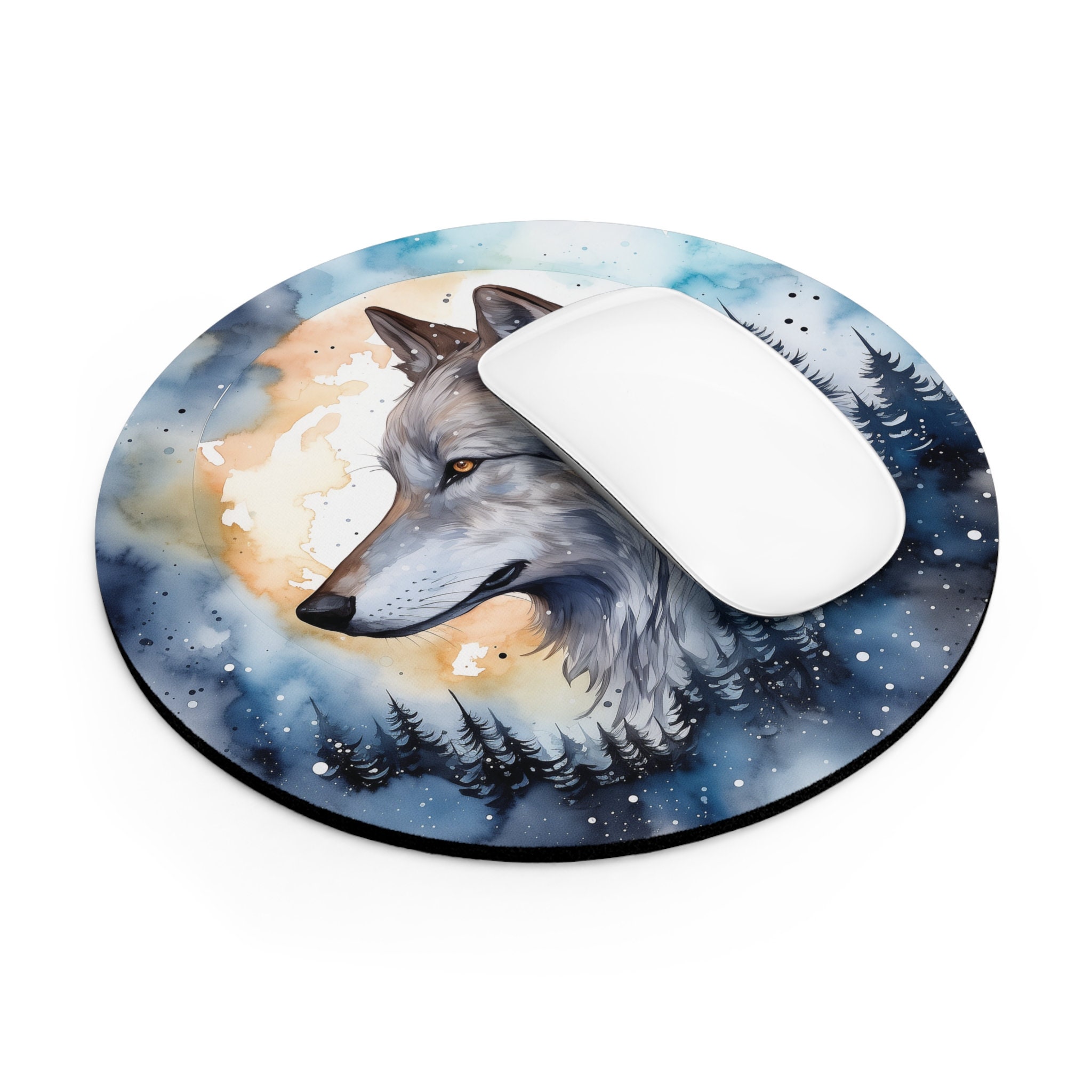 Wolf Mouse Pad, Wolf Lovers, Animal Mouse Pad, PC Keyboard, Computer ...