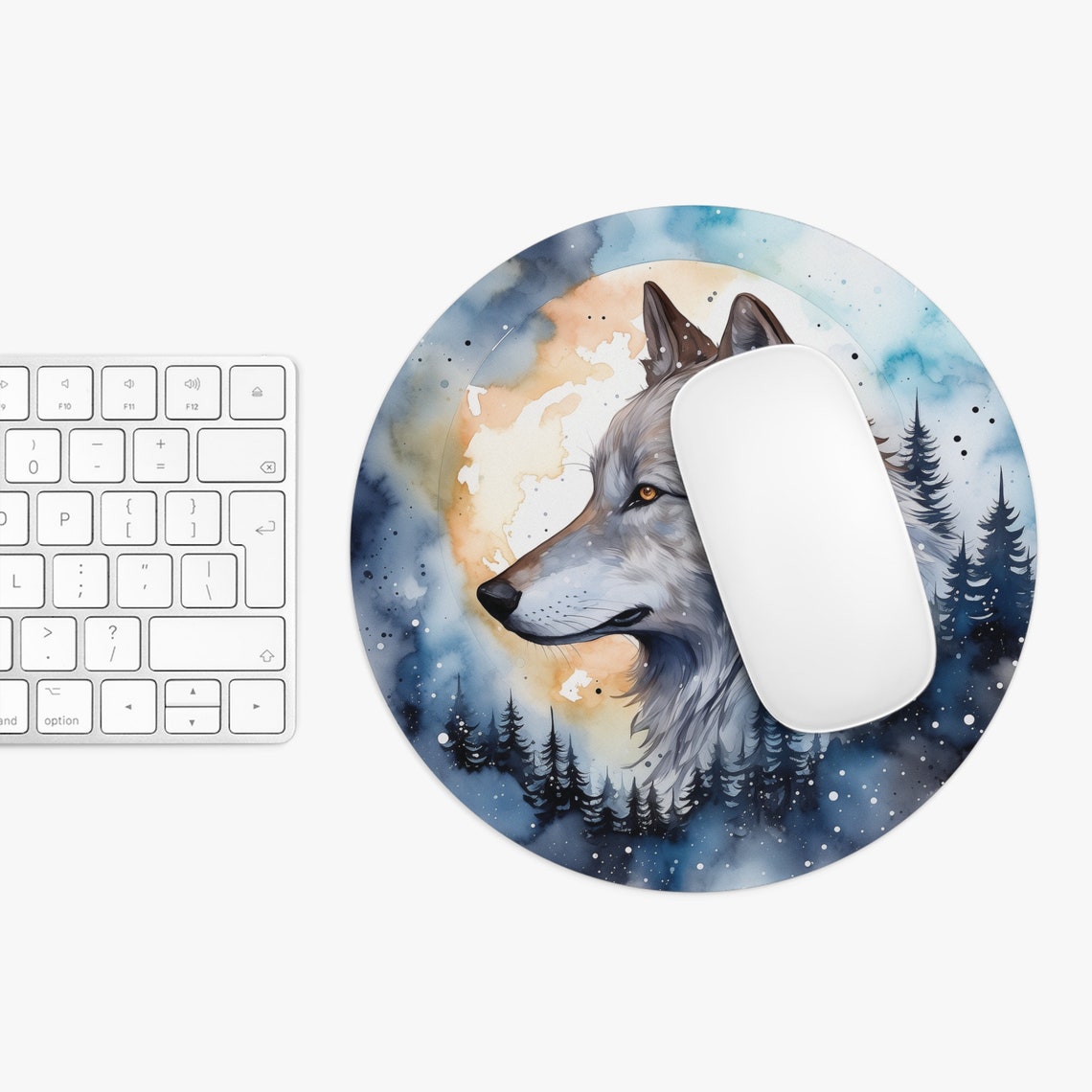 Wolf Mouse Pad, Wolf Lovers, Animal Mouse Pad, PC Keyboard, Computer ...