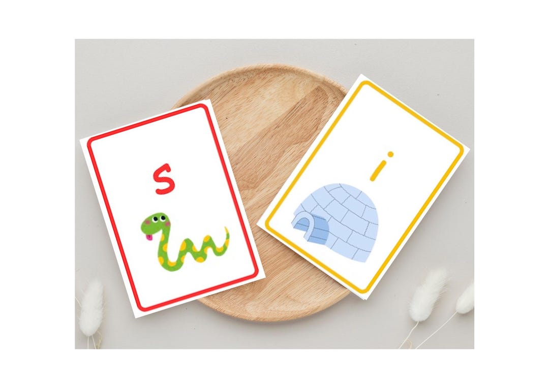 Phonics Flashcards- Initial Sounds- Bumper Pack- S A T P I N C K E H R ...
