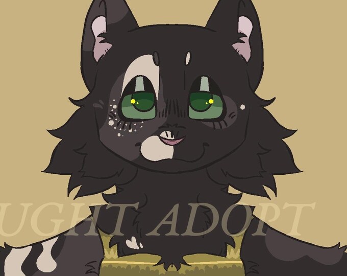Forest Themed Cat Feline Kitty Kitten Unique Furry Anthro OC Individual ...