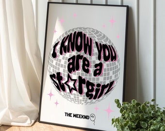 The Weeknd Poster | High for This | House of Balloons | Digital Wall ...