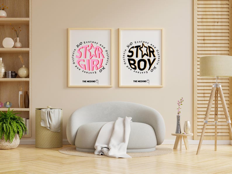 The Weeknd Poster | Starboy | Digital Wall Art | Lyric Art Work ...