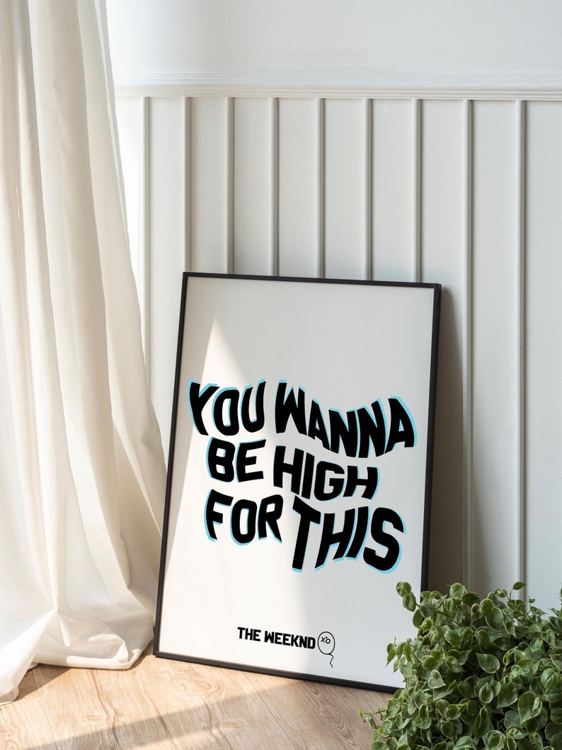 The Weeknd Poster | High for This | House of Balloons | Digital Wall ...