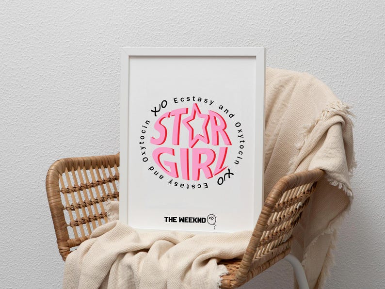 The Weeknd Poster | Stargirl | Digital Wall Art | Lyric Art Work ...